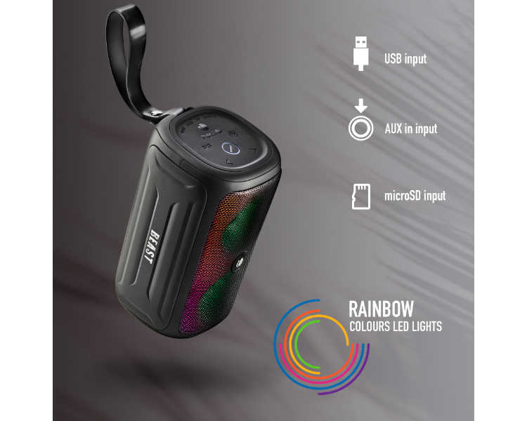 ALTAVOZ BLUETOOTH ROLLER BEAST RGB NEGRO NGS | EVEN ORDENADORES DE ...